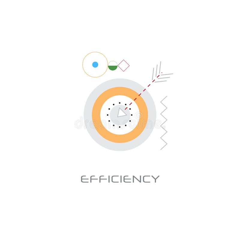 Target Arrow Get Aim Precision Business Efficiency Concept Line Style ...