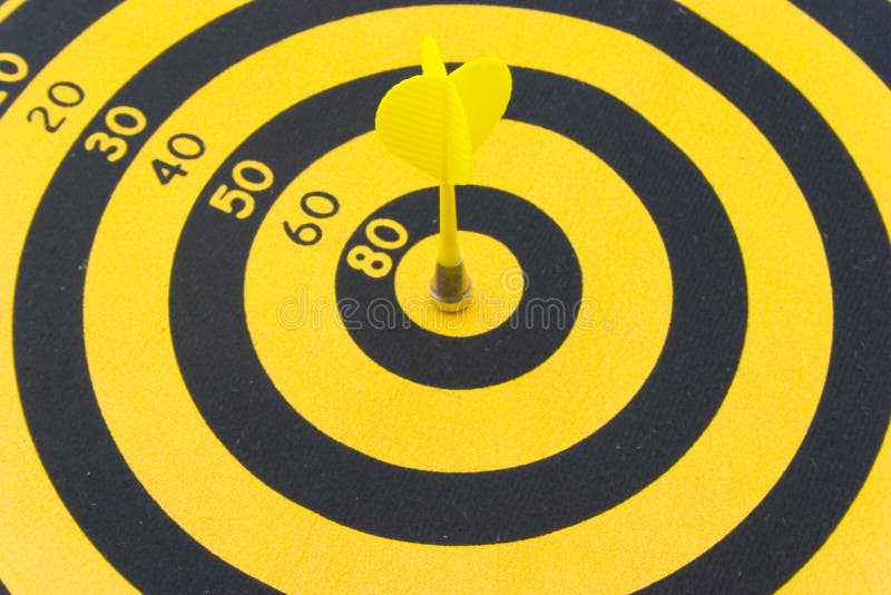 The Target with an Arrow Hit the Mark Stock Image - Image of result ...