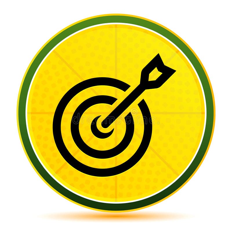 Yellow Target stock illustration. Illustration of game - 9219443
