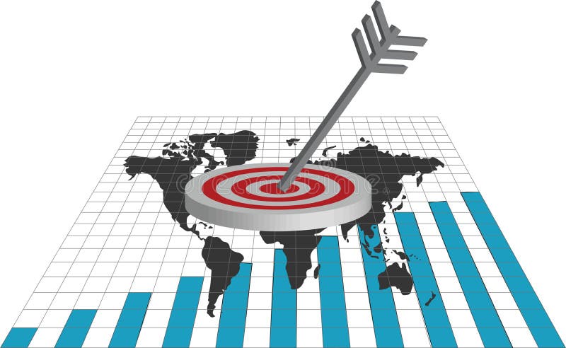 Target Trading stock vector. Illustration of investment - 121788585