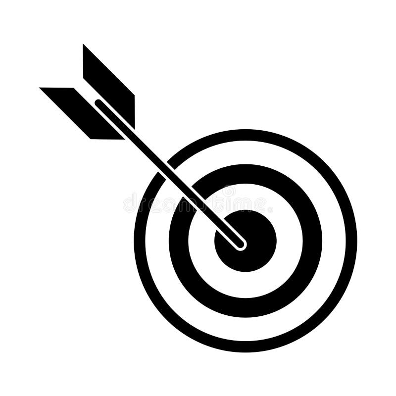 Target Arrow Strategy Market Pictogram Stock Illustration ...