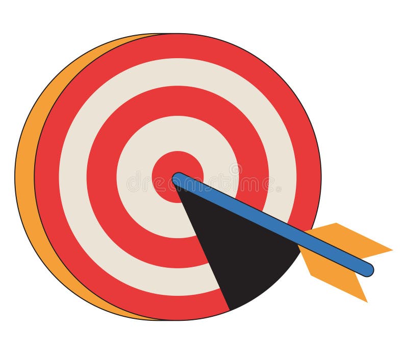 Target and arrow stock vector. Illustration of icon - 273503297