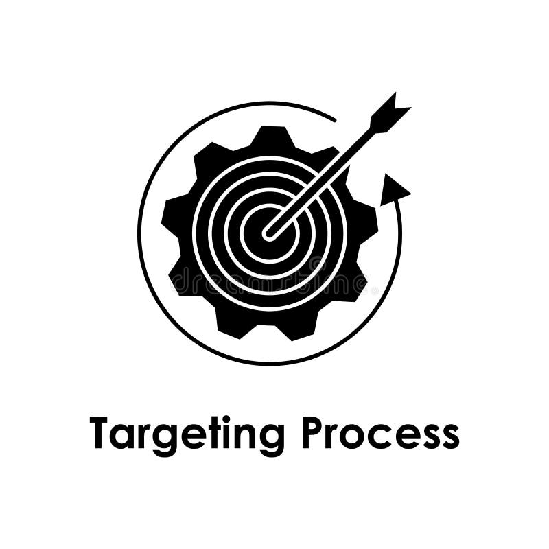 Target, Arrow, Targeting Process Icon. Element of Business Icon for ...
