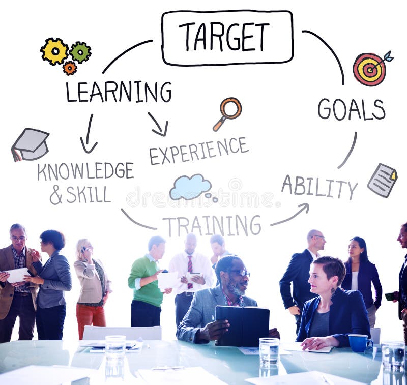 Target Aspiration Goal Achievement Vision Concept Stock Photo - Image ...