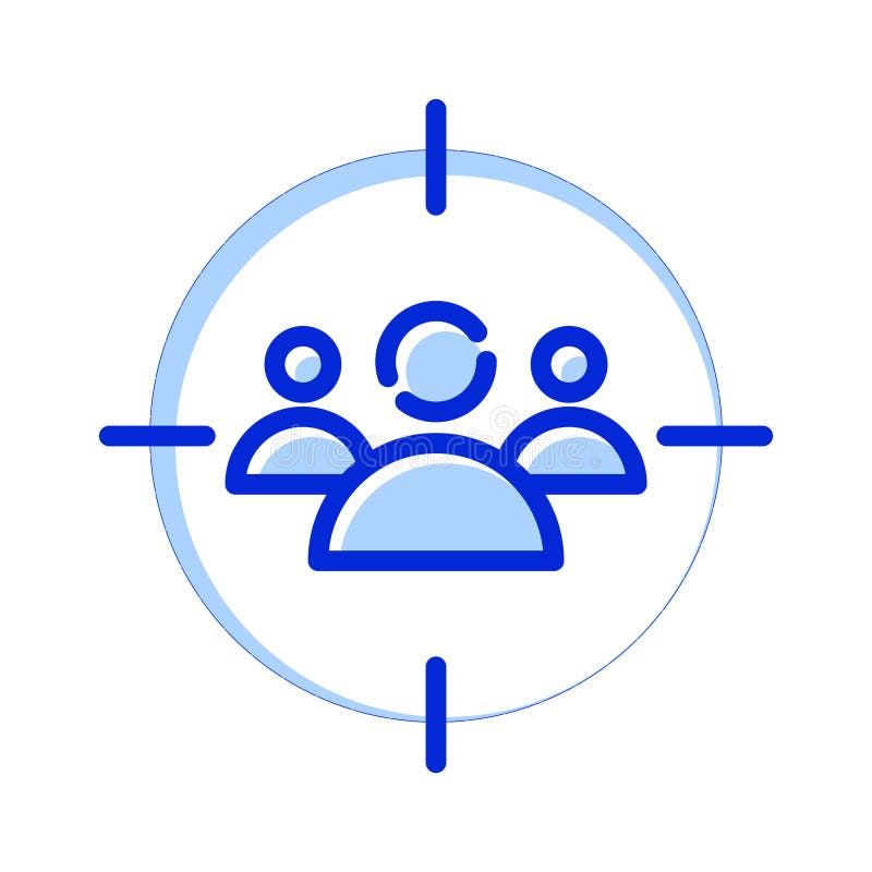 Target Audience, Audience, Customer, Target Fully Editable Vector Icons ...