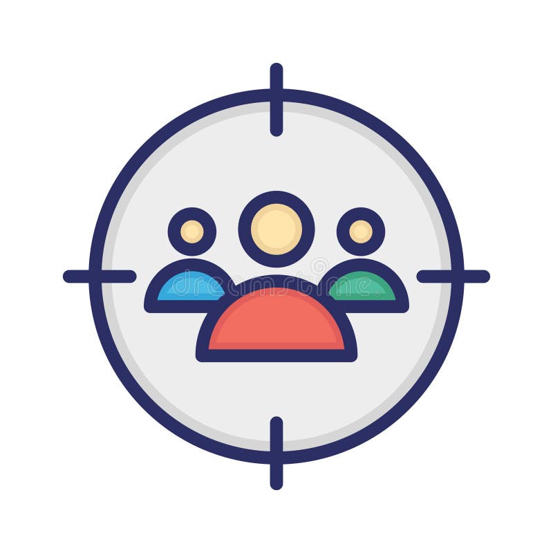 Target Audience, Audience, Customer, Target Fully Editable Vector Icons ...