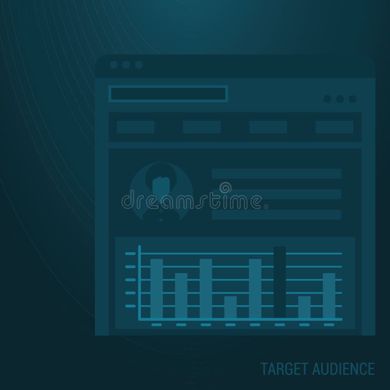 Target Audience Background. Vector Illustration Decorative Design Stock ...
