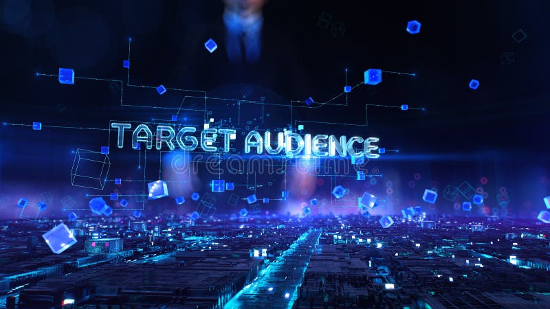 Target Audience - Businessman Working with Virtual Reality at Office ...