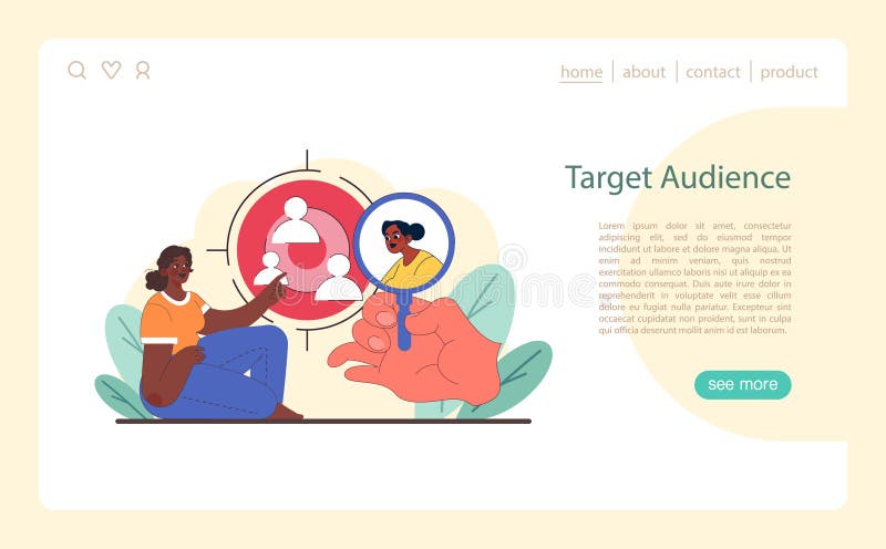 Target Audience Exploration in Niche Stock Vector - Illustration of ...