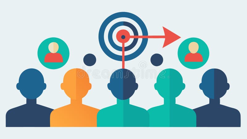 Target Audience a Group of Diverse Silhouettes Representing Different ...