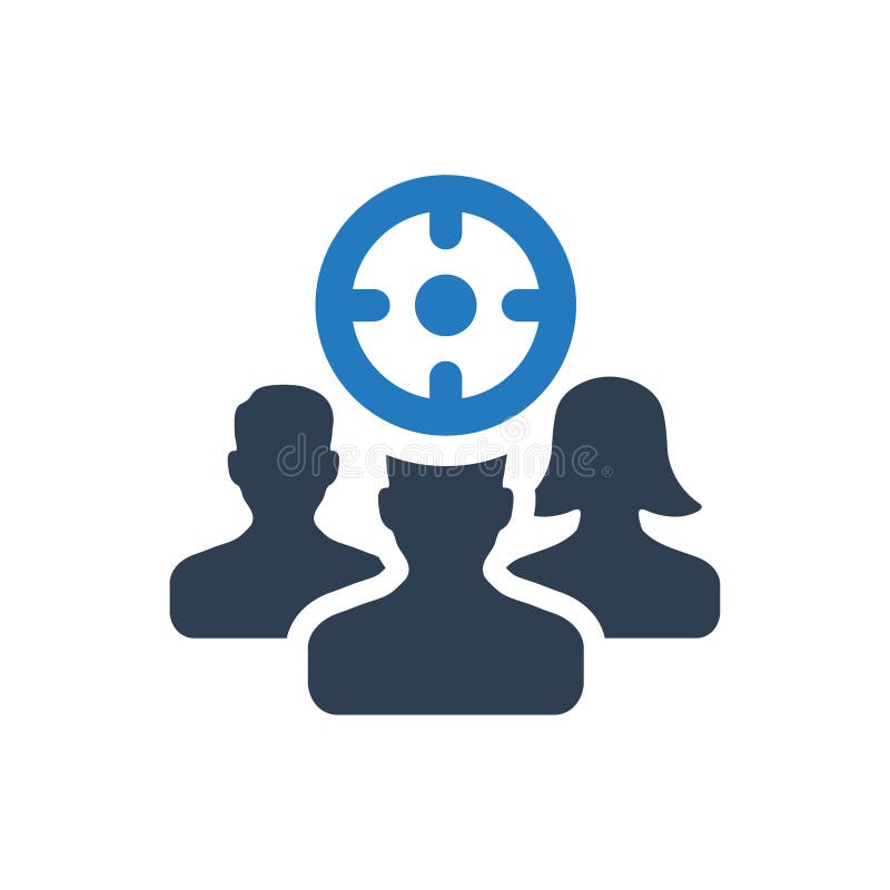Target Audience Icon stock vector. Illustration of marketing - 120822321
