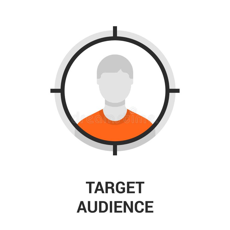 Target audience icon stock vector. Illustration of sign - 78875076