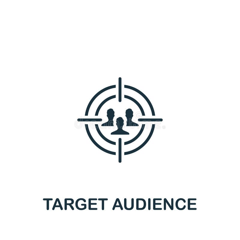 Target Audience Icon. Monochrome Simple Community Icon for Templates ...