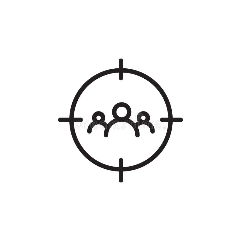 Target Audience Icon Outline Vector for Web Ui Stock Vector ...