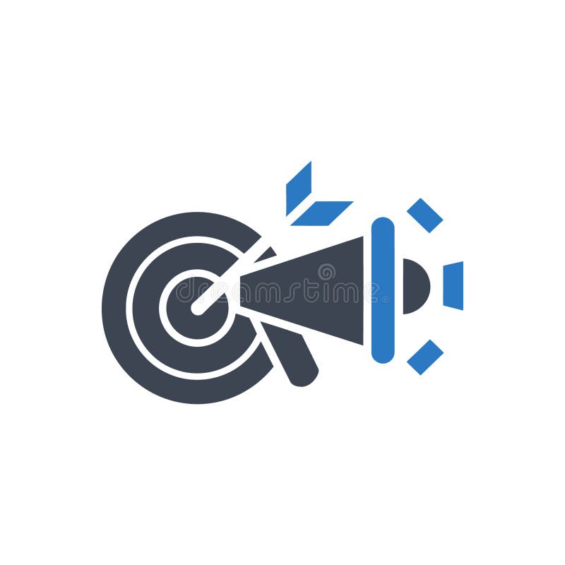 Target Audience Icon stock vector. Illustration of advertisement ...