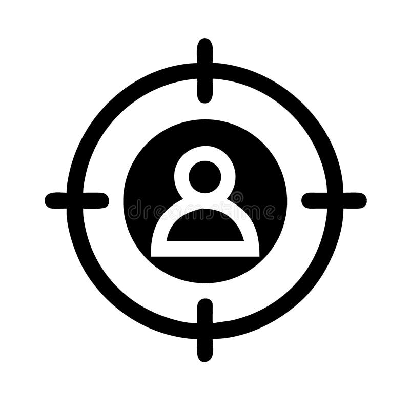 Target audience icon stock illustration. Illustration of outline ...
