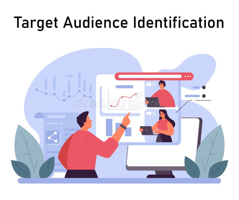 Target Audience Identification Concept. Flat Vector Illustration Stock ...