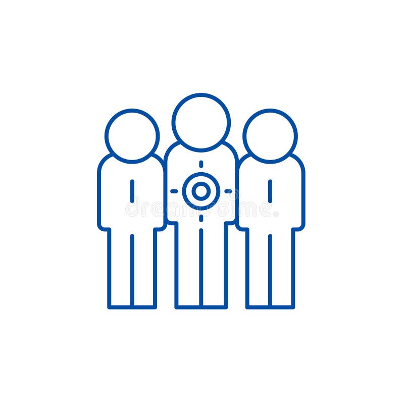 Target Audience Line Icon Concept. Target Audience Flat Vector Symbol ... Target Audience Line Icon Concept. Target Audience Flat Vector Symbol ...