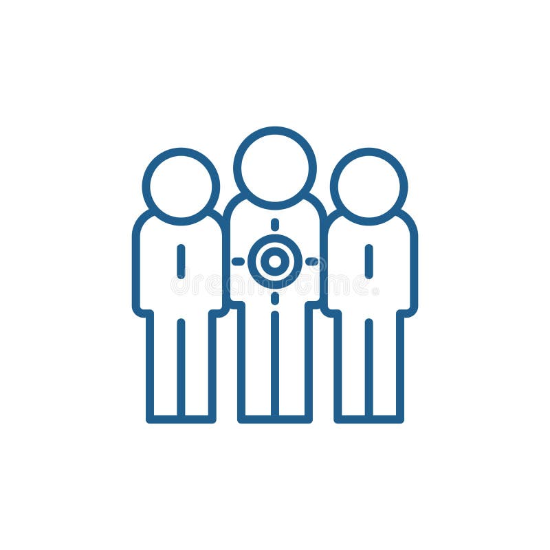 Target Audience Line Icon Concept. Target Audience Flat Vector Symbol ... Target Audience Line Icon Concept. Target Audience Flat Vector Symbol ...
