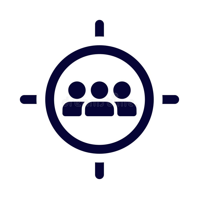 Target, Audience, People, Man, Target Audience Icon Stock Vector ...