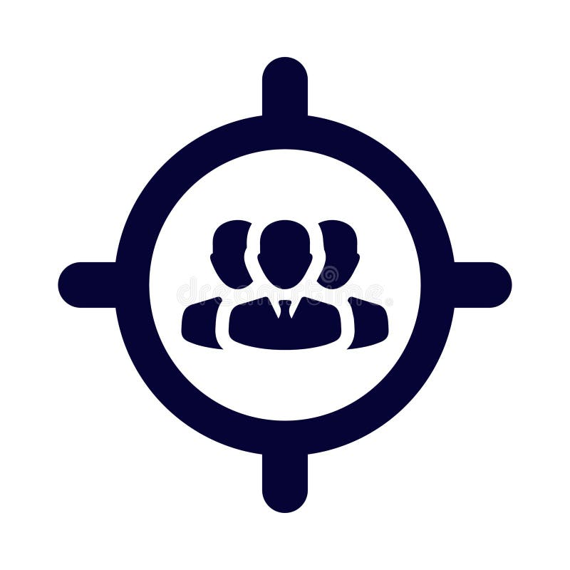 Target, Audience, People, Man, Target Audience Icon Stock Vector ...
