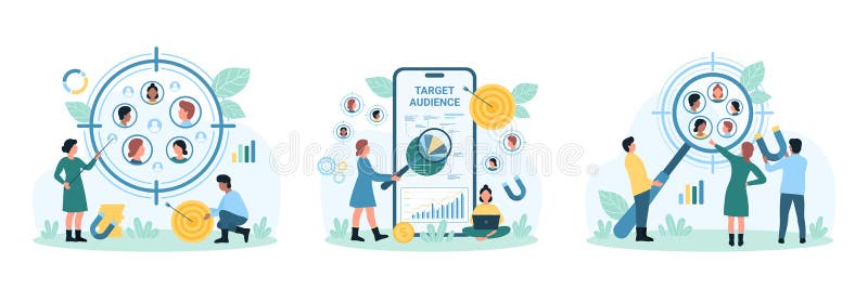 Target Audience Research Set, Tiny People Study Focus Group of ...