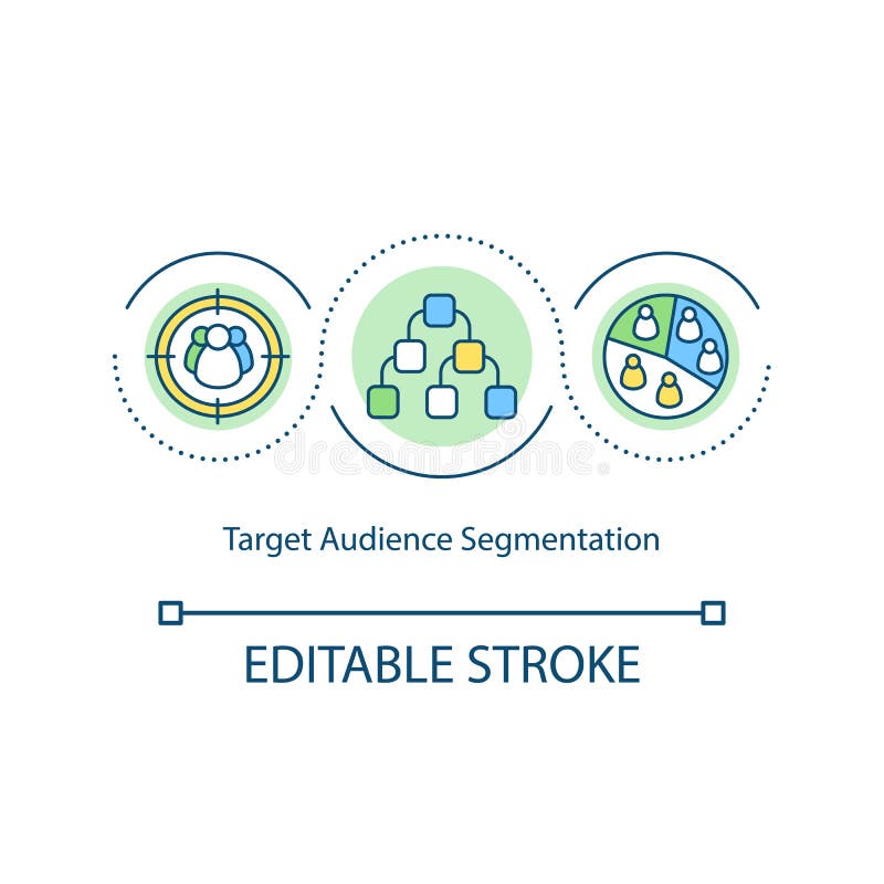 Target Audience Segmentation Concept Icon Stock Vector - Illustration ...