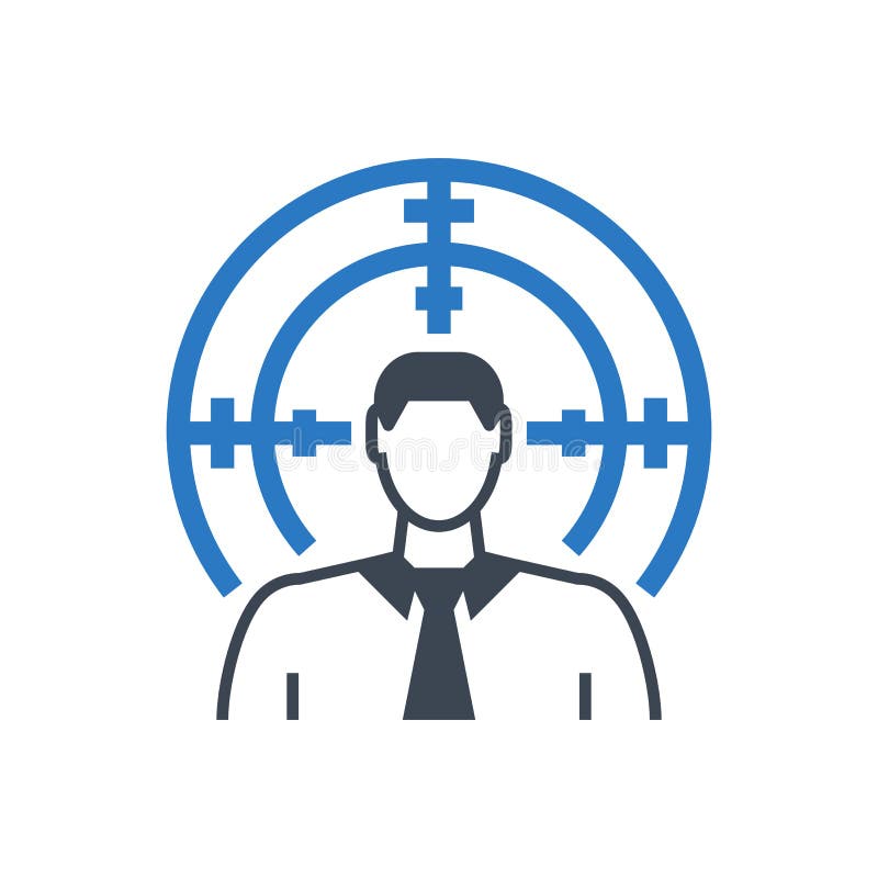 Target Audience Vector Glyph Icon Stock Vector - Illustration of ...
