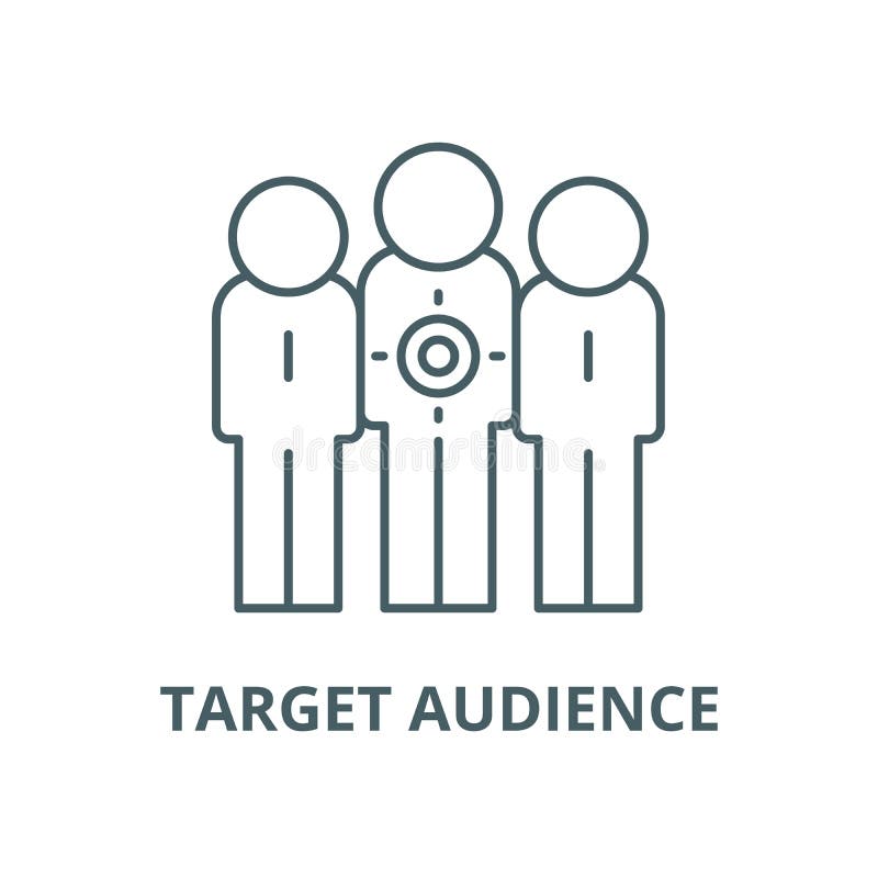 Target Audience Research Line Icon Concept. Target Audience Research ... Target Audience Research Line Icon Concept. Target Audience Research ...