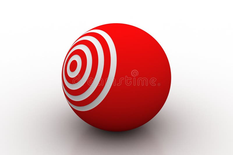 Target Ball Hit Arrows with Currency Note Stock Illustration ...