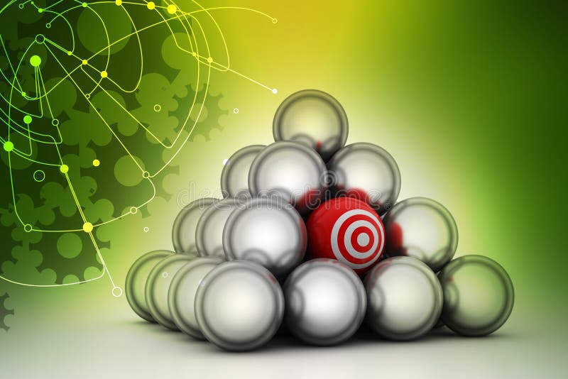 Target balls stock illustration. Illustration of metaphor - 74950011