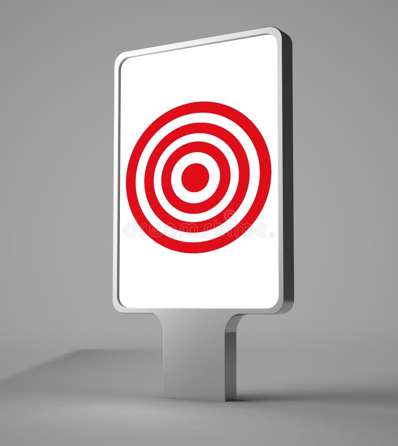 Target billboard mockup stock illustration. Illustration of template ...