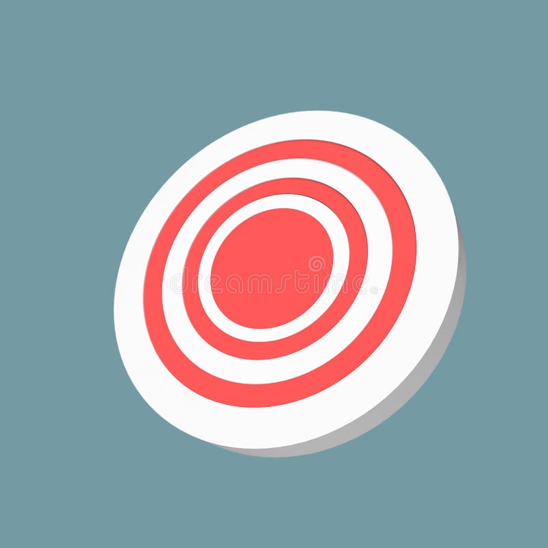 Target Board Cartoon Style. 3d Render Illustration Stock Illustration ...