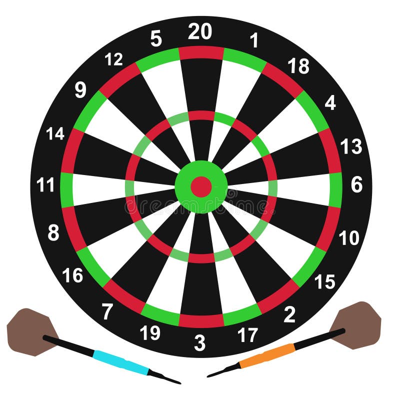 Target Board Game Vector Art Design Stock Illustration - Illustration ...