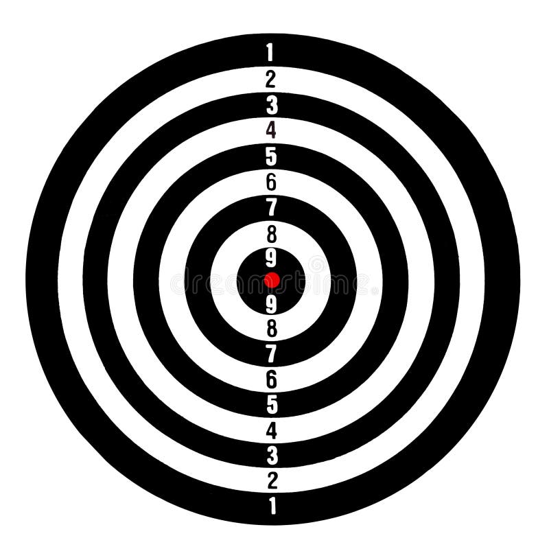 Target board with numbers stock illustration. Illustration of banner ...