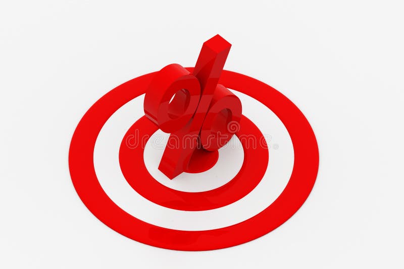 Target 100 Percentage Discount Illustration Stock Illustration ...