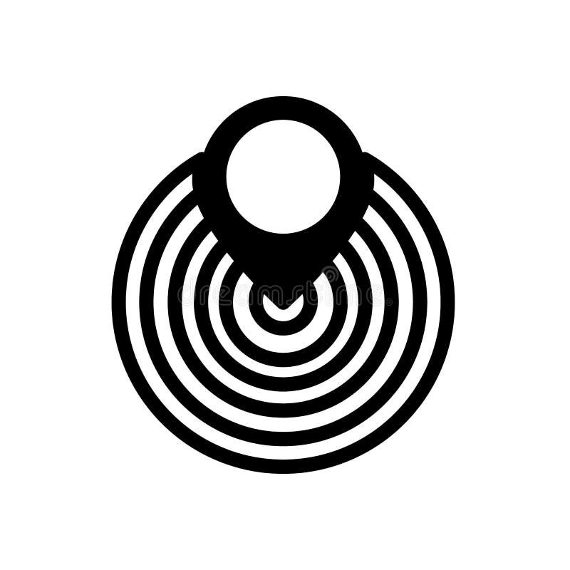 Target Board, Pin Map Symbol Flat Black Line Icon, Vector Illustration ...