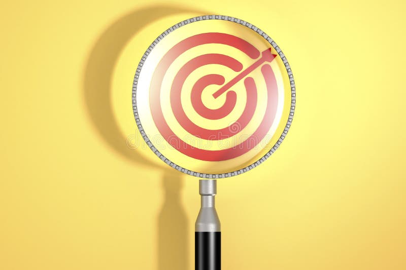 Magnifying Glass Pointing at France Map Stock Illustration ...