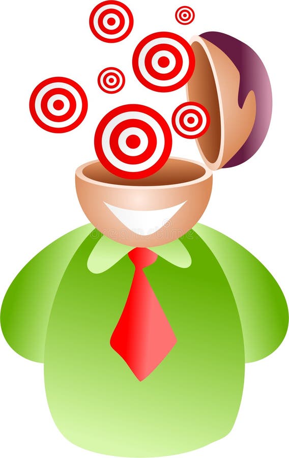 Target brain stock illustration. Illustration of open - 1041224