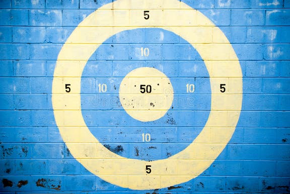 Target on brick wall stock image. Image of numbers, wall - 58201081