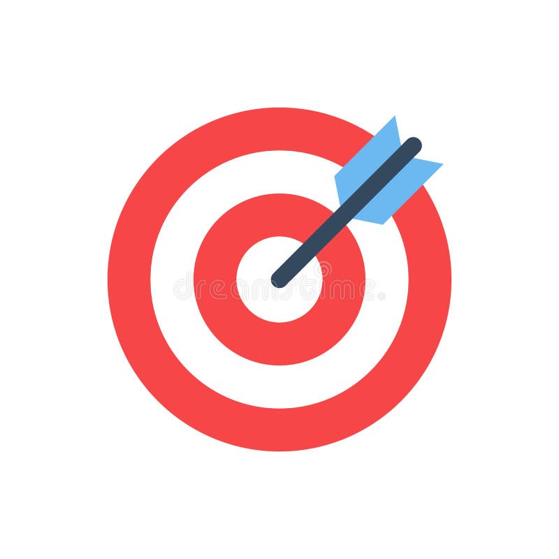 Target, Bullseye Icon, Business Objective Stock Vector - Illustration ... Target, Bullseye Icon, Business Objective Stock Vector - Illustration ...