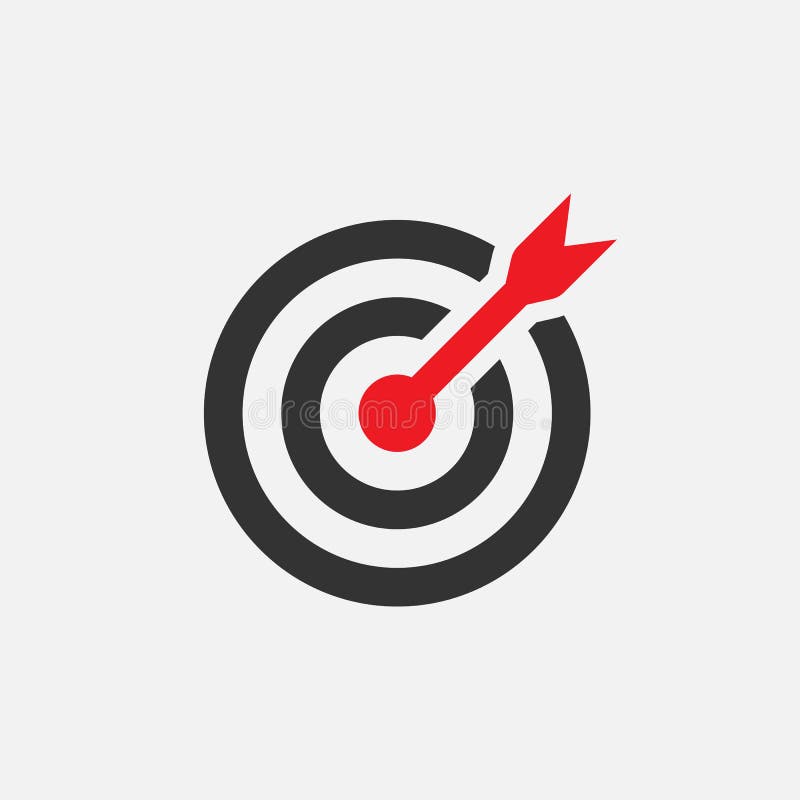Target Business Icon Concept. Vector Illustration EPS 10 Stock Vector ...