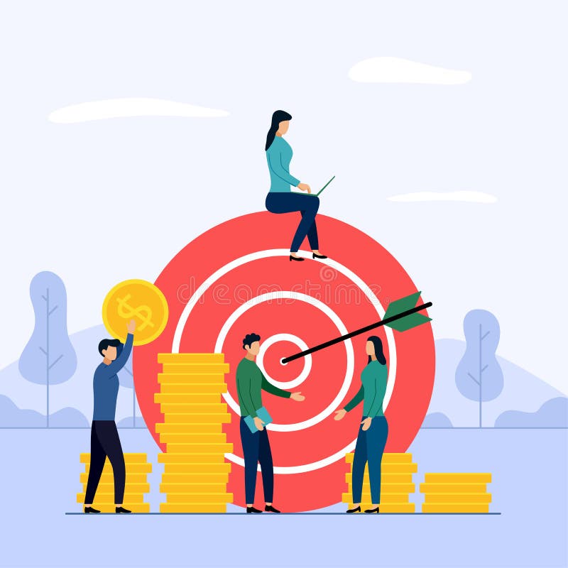 Target Business Teamwork, Arrow Hitting a Target, Business Concept ...