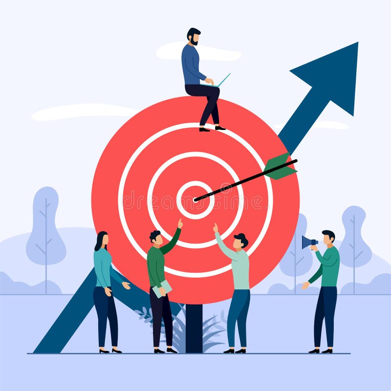 Target Business Teamwork, Arrow Hitting a Target, Business Concept ...