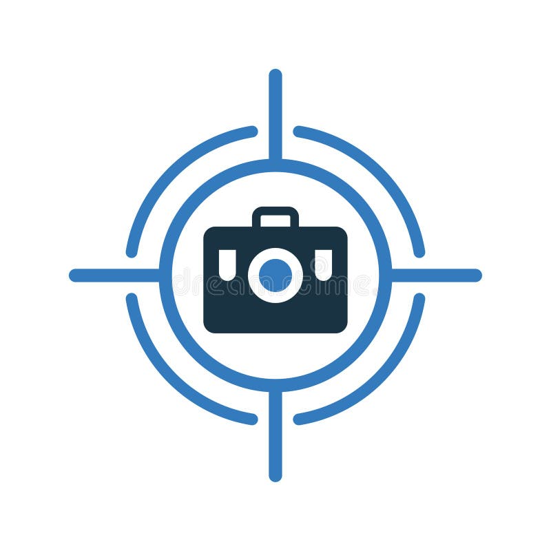 Target Camera Icon stock vector. Illustration of vector - 327467404