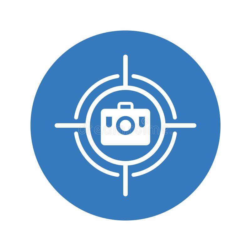 Target Camera Icon stock illustration. Illustration of display - 327467409