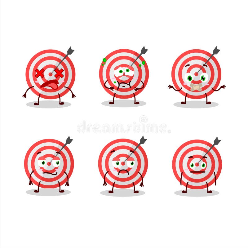 Target Cartoon Character with in Nope Expression Stock Vector ...