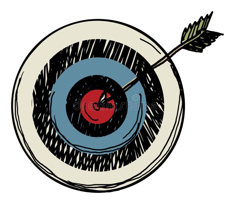 Target stock vector. Illustration of achievement, hitting - 65431610