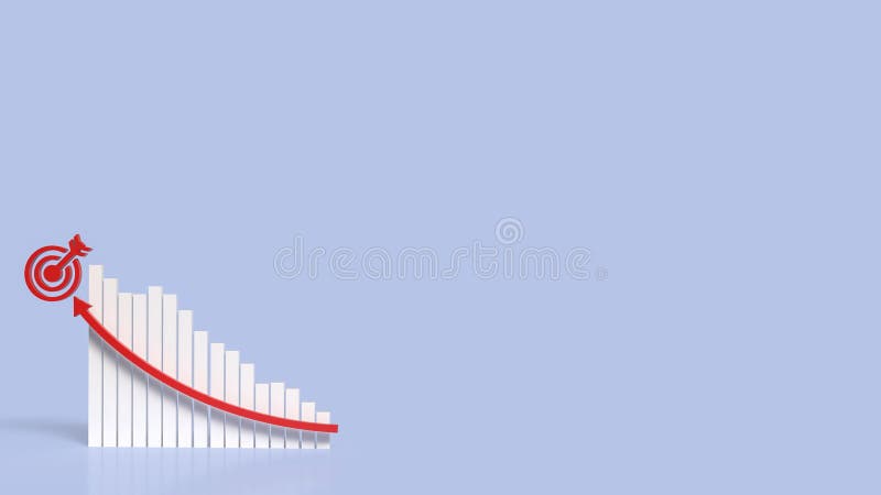The Target and Chart for Business Concept 3d Rendering Stock ...