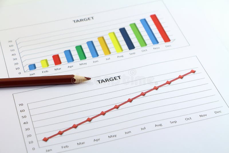 Target chart stock photo. Image of growth, investment - 54129560